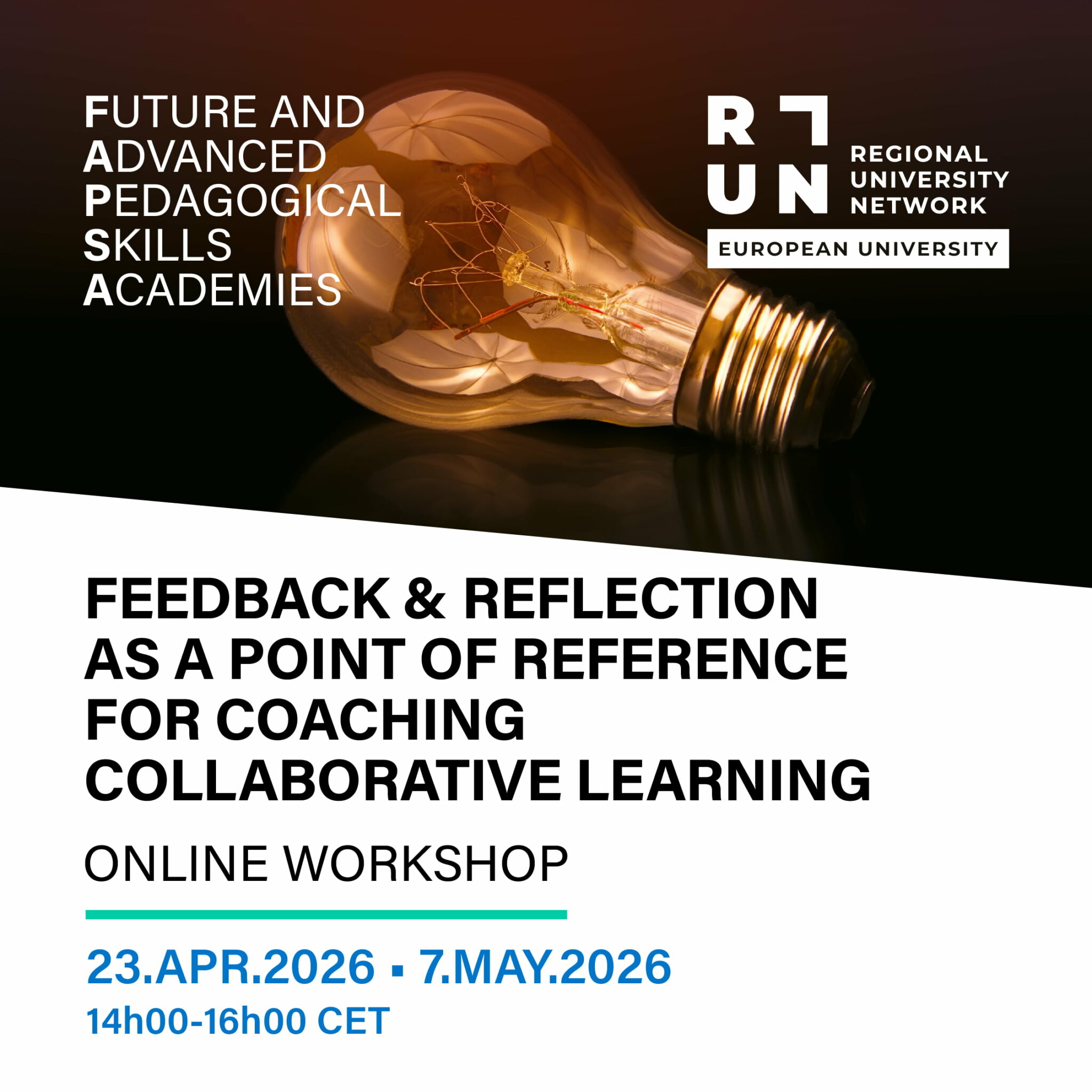 Online Workshop ‘Feedback & reflection as a point of reference for ...